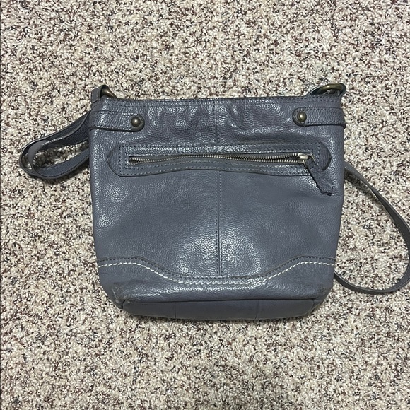 Born | Bags | Born Dark Gray Leather Crossbody Bag | Poshmark